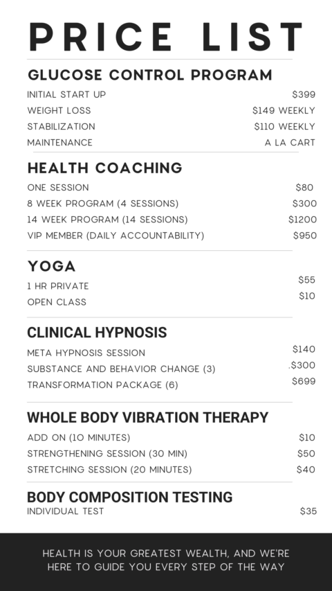 Pricing | MBS Wellness